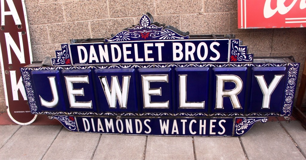 Jewelery Diamonds, Watches | Roadrelics buys and sells Old Vintage Signs